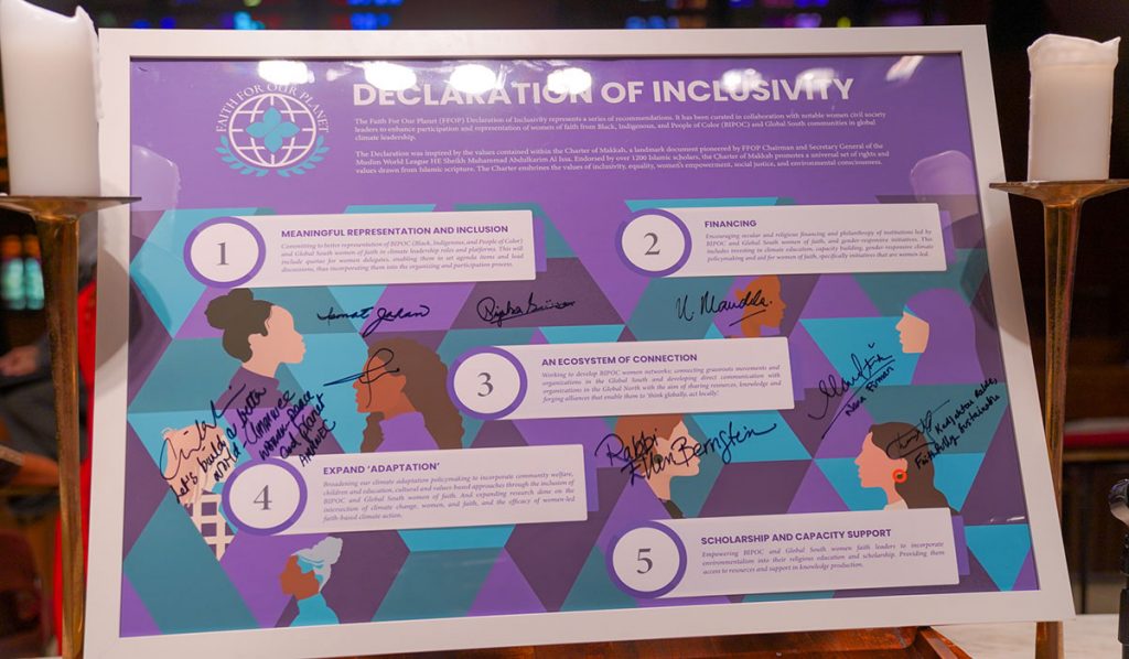 Declaration of Inclusivity - Faith For Our Planet (FFOP)